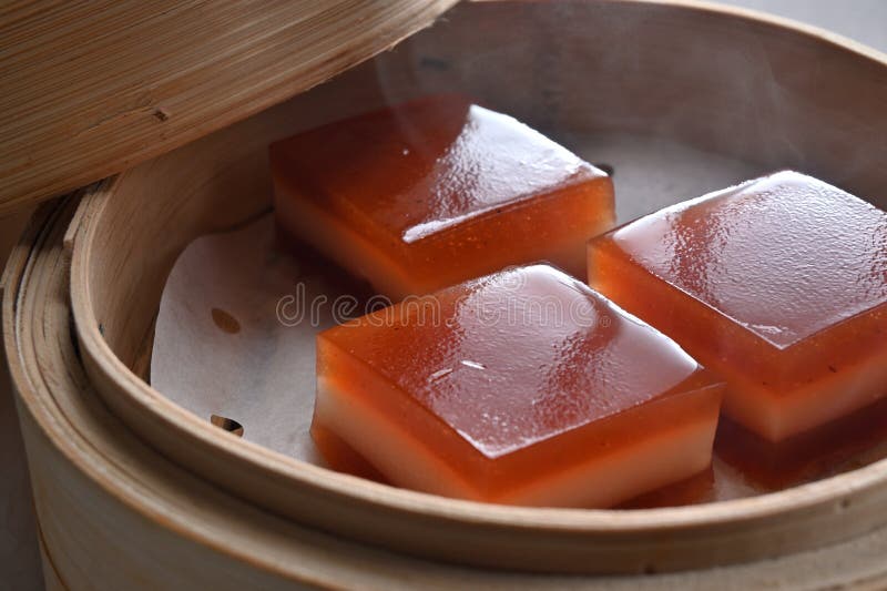 Chinese Red Dates Coconut Milk Cake Dim Sum Stock Image - Image of ...