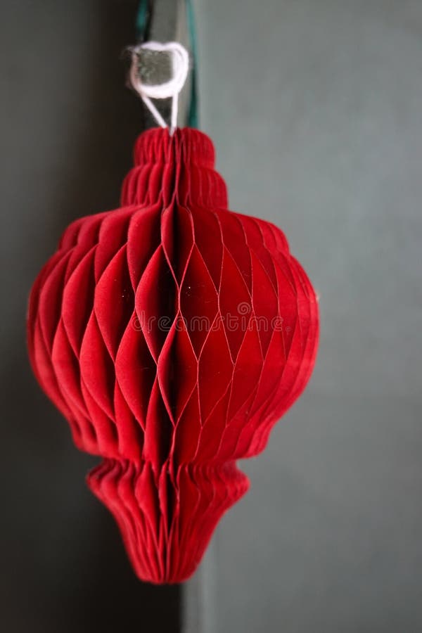 Chinese Red Folding Paper Hanging for Decoration Stock Photo - Image of ...