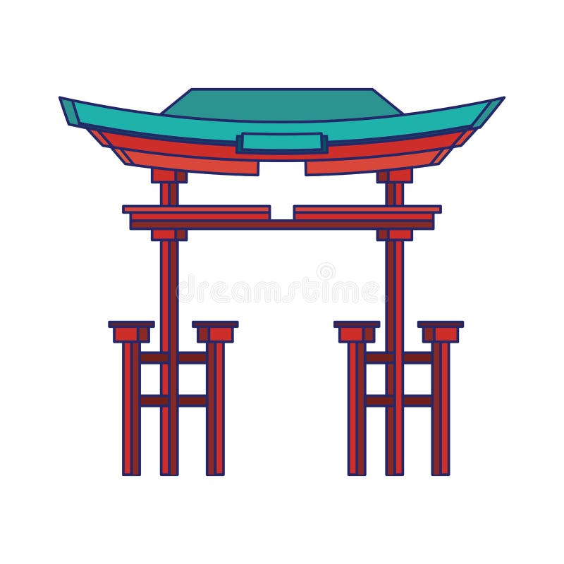 Chinese landmarks design stock vector. Illustration of chinese - 160260867