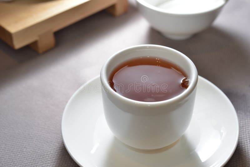 Chinese Red hot tea set stock image. Image of slice - 127263523