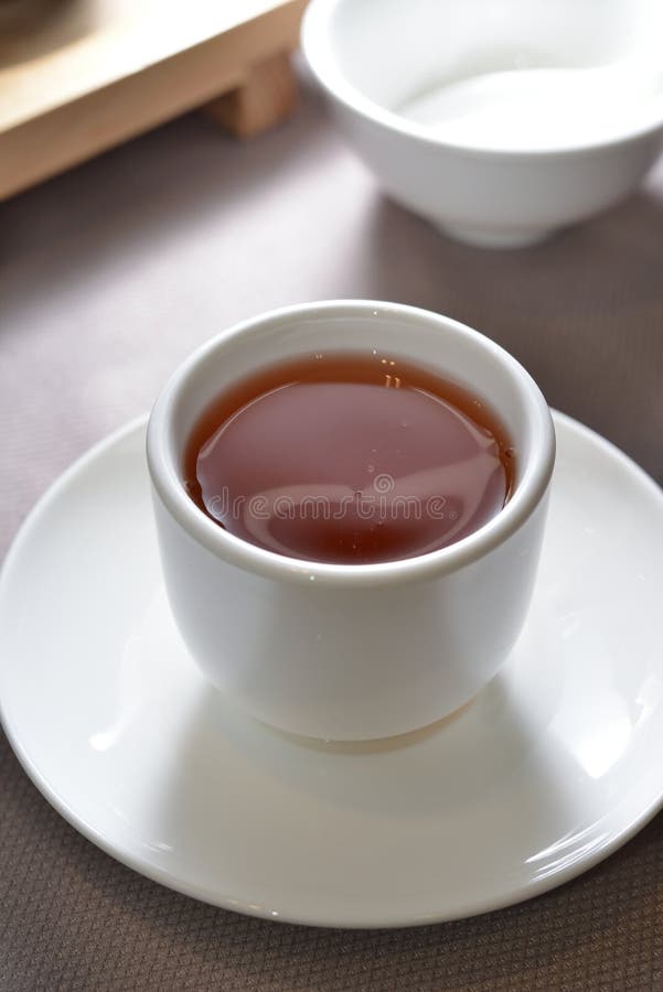 Chinese Red hot tea set stock image. Image of macro - 127263551