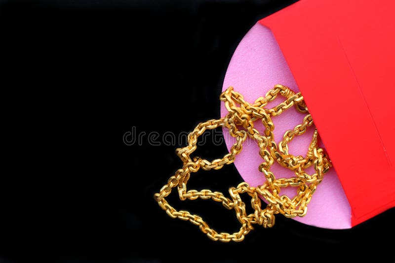 Chinese Red Pockets and Gold Stock Photo - Image of prosperity, symbol ...