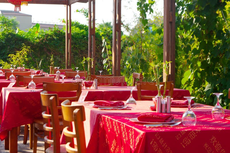 Chinese restaurant stock photo. Image of decoration, outdoor - 20893436