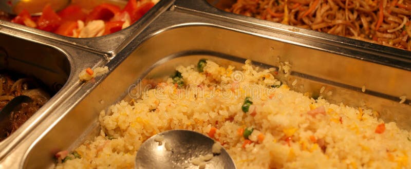 Chinese Restaurant with Food and Rice Stock Photo - Image of rice ...