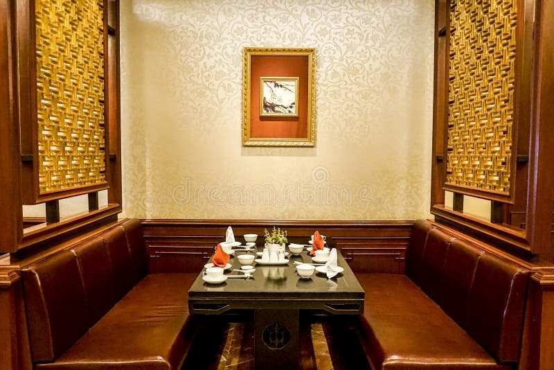 Chinese restaurant stock photo. Image of decoration - 174184950
