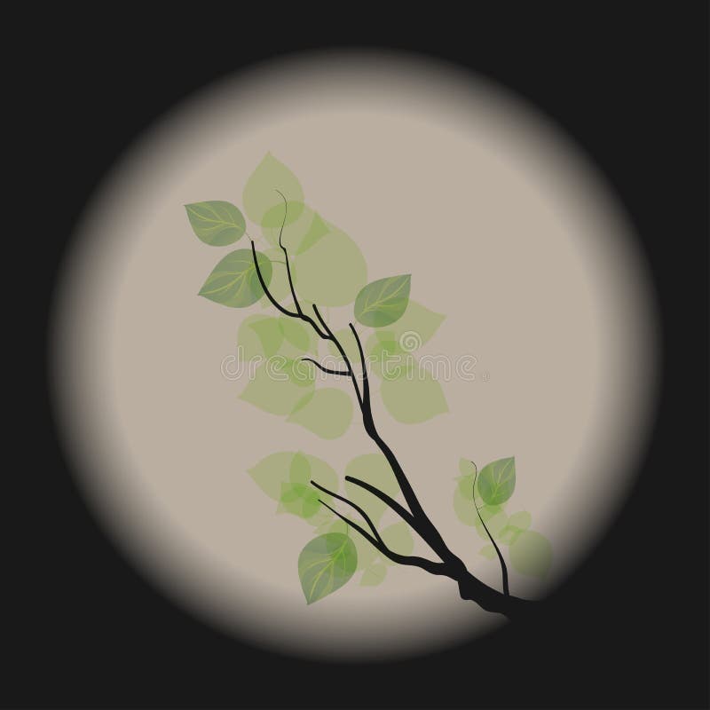 Chinese Retro Style Tree Branches Artwork Design Stock Vector ...