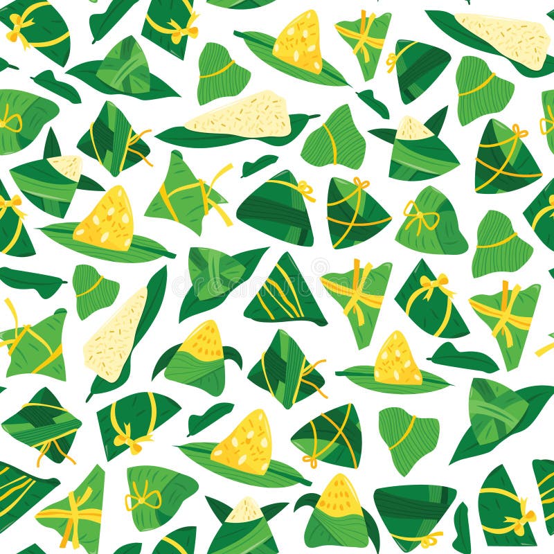 Chinese Rice Dumplings Design Stock Vector - Illustration of design ...