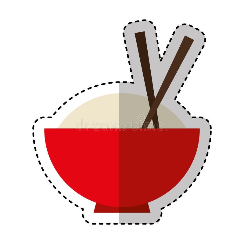 Chinese rice food icon stock vector. Illustration of chinese - 88720161