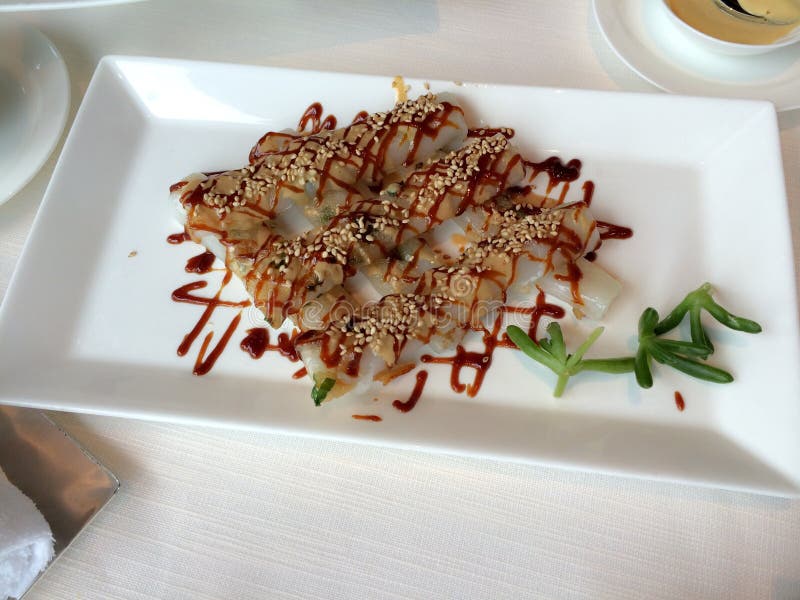 Chinese rice rolls stock image. Image of noodles, japanese - 327024599