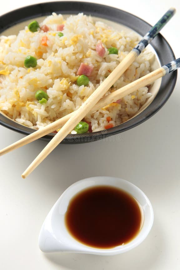 Chinese Rice Three Delights Stock Image - Image of food, oriental: 12711231