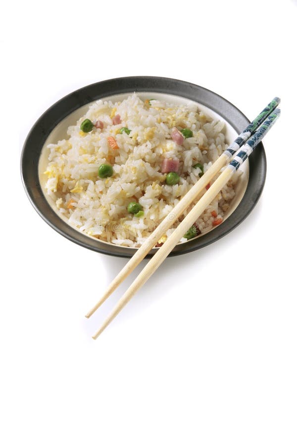 Chinese Rice Three Delights Stock Image - Image of asian, food: 12711493