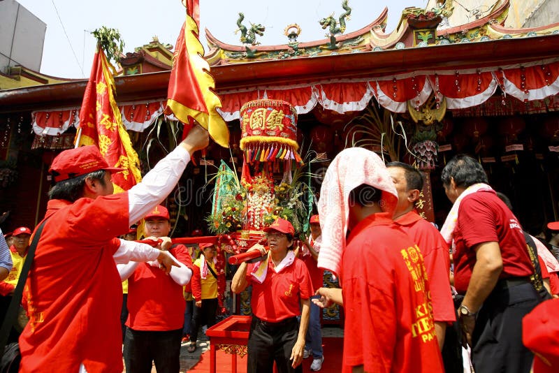 Chinese ritual procession editorial stock image. Image of preparing ...