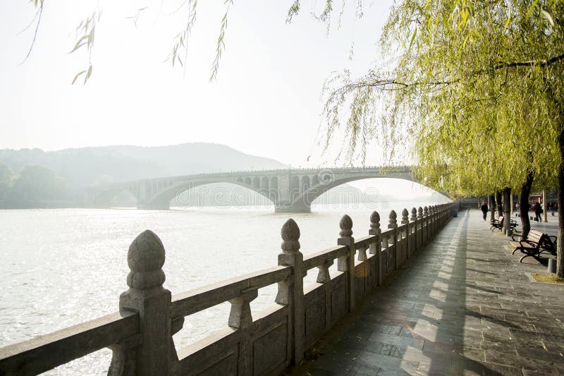 Chinese River Valley stock photo. Image of transport - 300818216