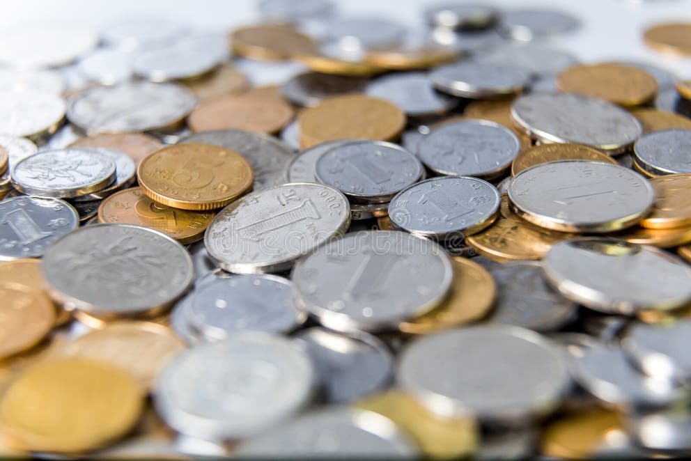 Chinese RMB coins stock photo. Image of expenditure, china - 78411382