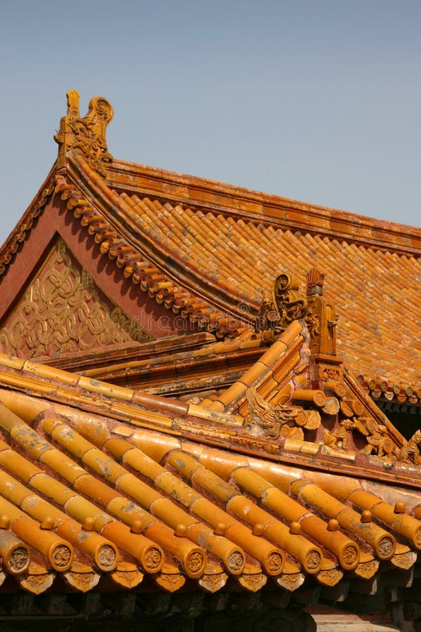 Chinese roof stock photo. Image of phoenix, roof, asia - 166494