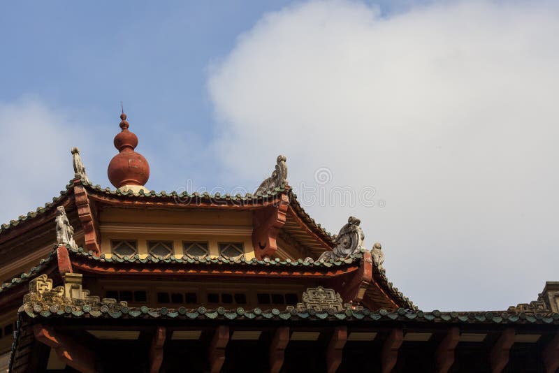 Chinese roof stock photo. Image of blue, style, chinese - 66719206