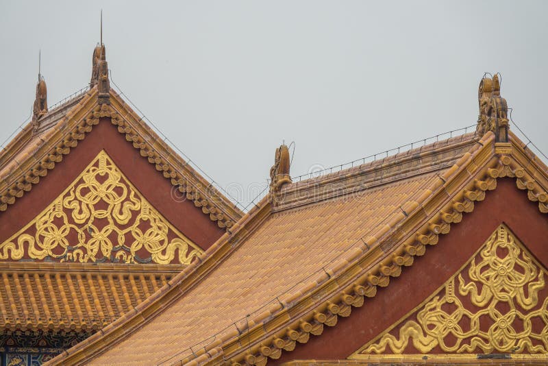 Chinese roofs stock image. Image of emperor, beijing - 99146559