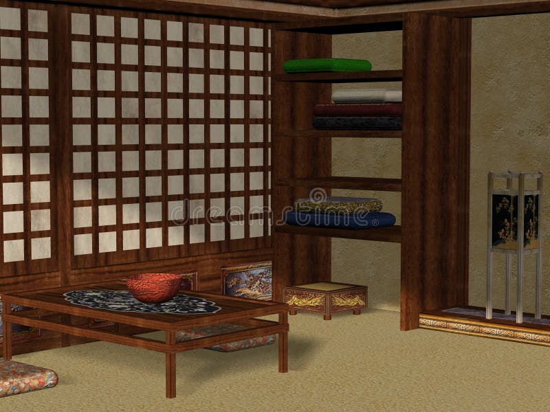 Chinese Room stock illustration. Illustration of ladies - 6851668