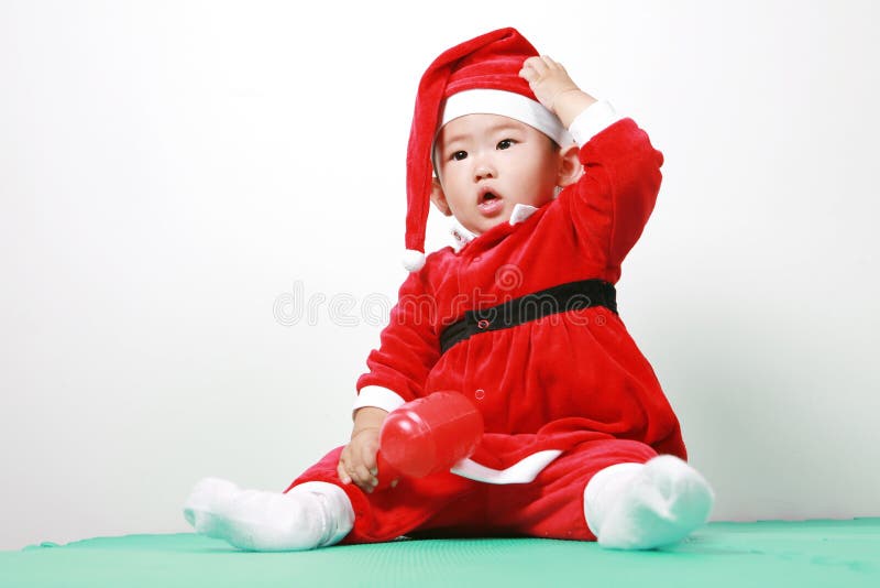 Chinese santa boy stock image. Image of costume, isolated - 6700595