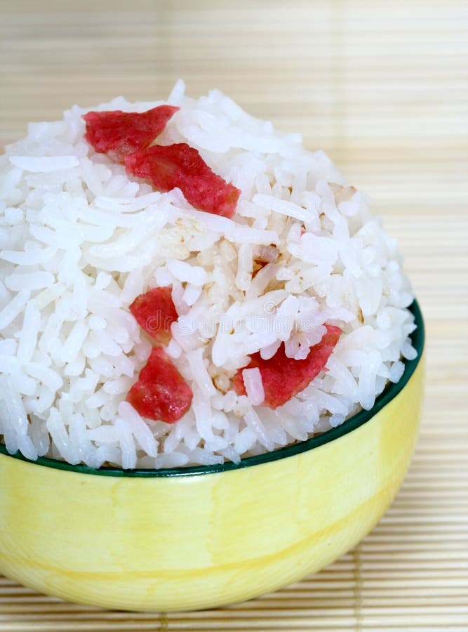 Chinese Sausage Rice stock image. Image of tiny, sausage - 12785205