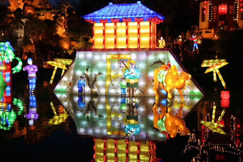 Chinese scene editorial photo. Image of tradition, night - 16706681