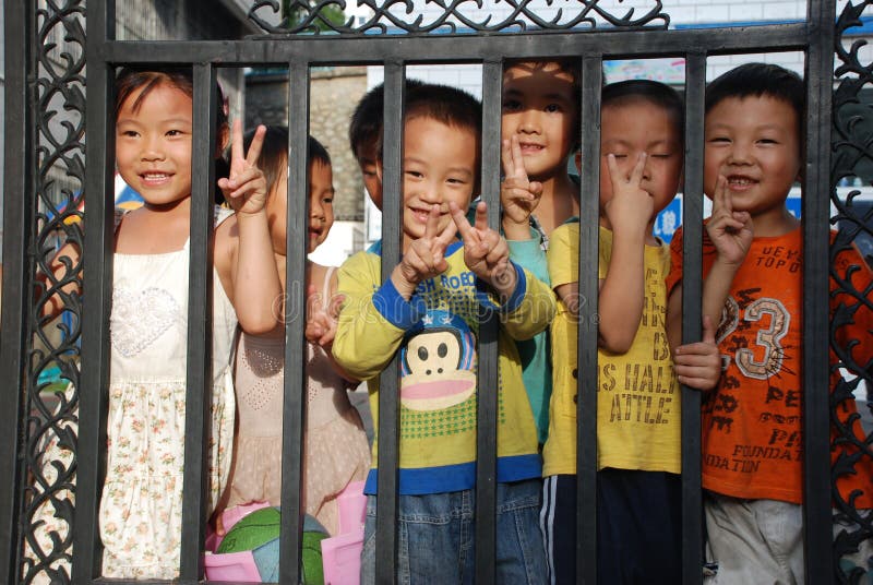 Chinese school children editorial stock photo. Image of culture - 20289173
