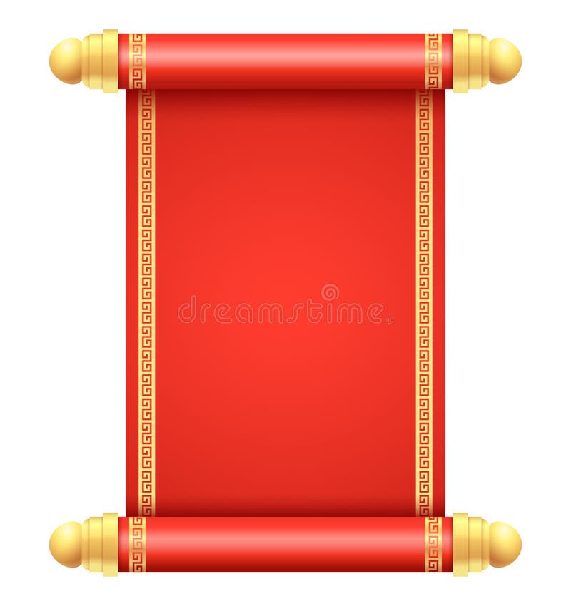 Chinese Scroll Tracing Worksheet for Kids Stock Vector - Illustration ...