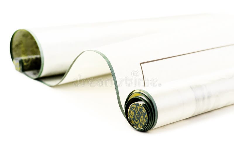Chinese scroll in box stock photo. Image of traditional - 36647410