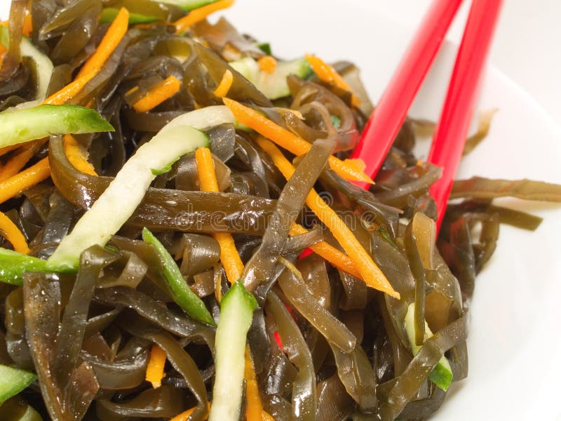Chinese Seaweed Fresh from Ocean Green Plant for Salad or Soup and ...