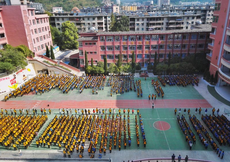 Chinese Secondary School Opening Ceremony 2 Editorial Stock Image ...
