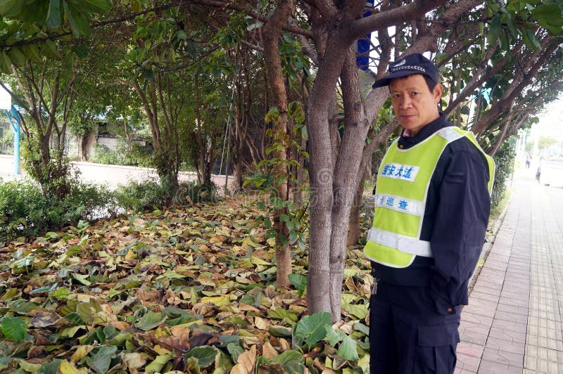 Chinese security guards editorial photo. Image of guangdong - 66770096