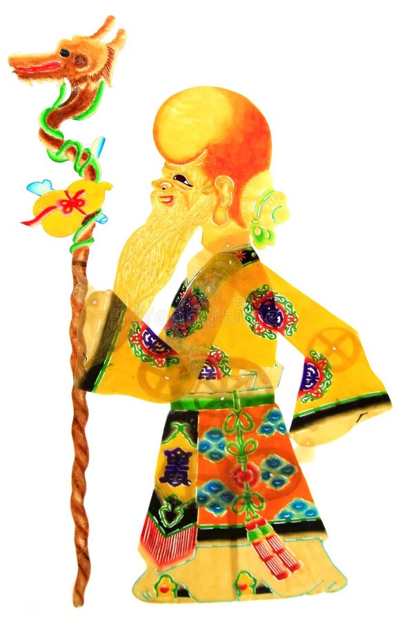 Chinese Shadow Puppets Prop Stock Photo - Image of colorful, crutch ...