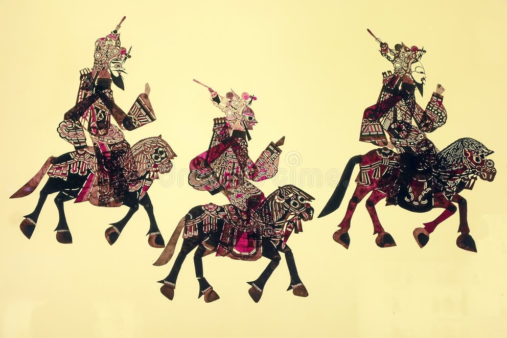 Chinese Shadow Puppets Prop Stock Photo - Image of technology, clothing ...