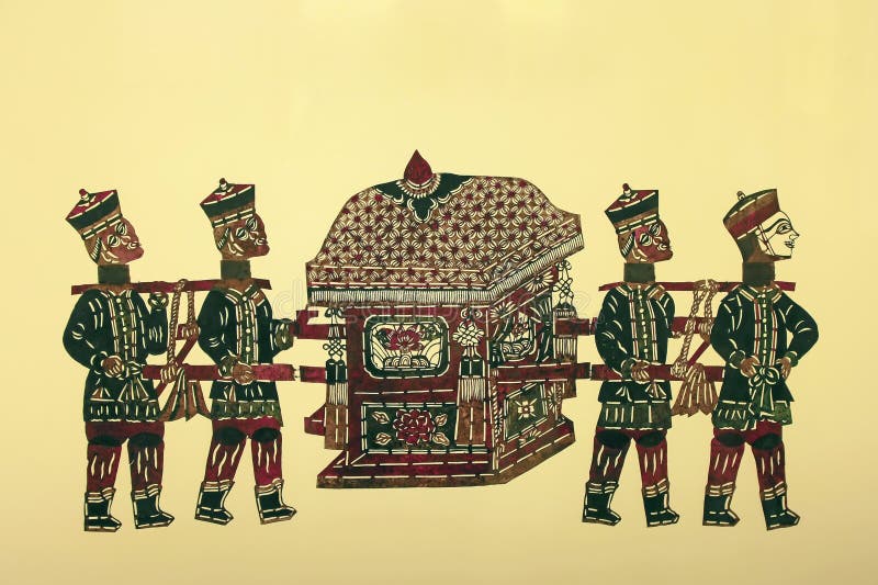 Chinese Shadow Puppets Prop Stock Illustration - Illustration of props ...