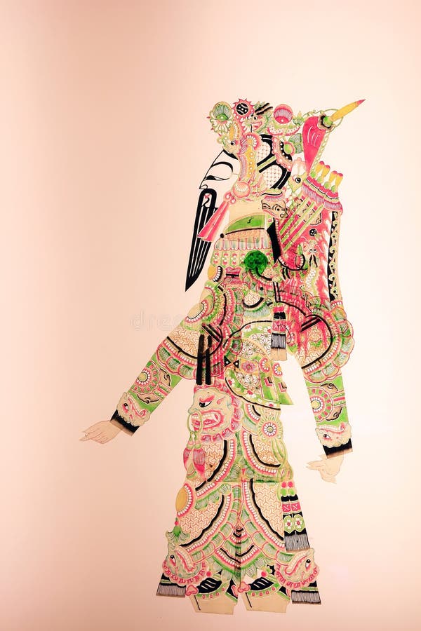 Chinese Shadow Puppets Prop Stock Illustration - Illustration of ...