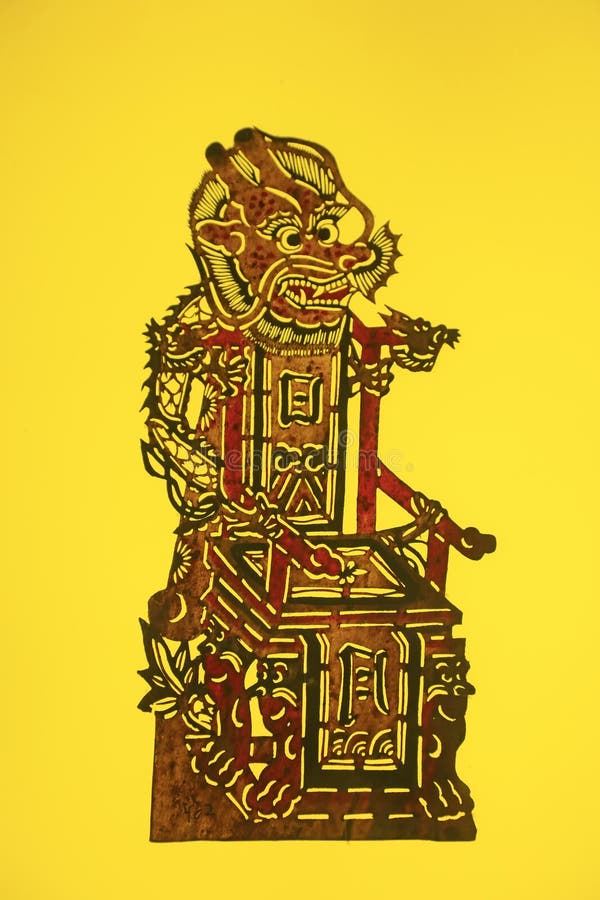 Chinese Shadow Puppets Prop Stock Illustration - Illustration of ...