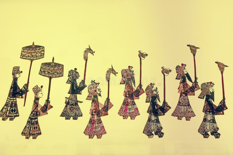 Chinese Shadow Puppets Prop Stock Illustration - Illustration of ...