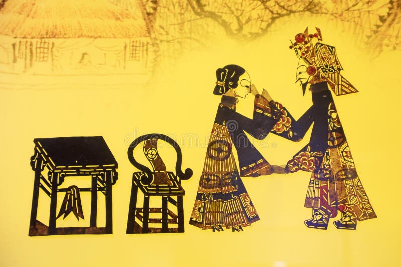 Chinese Shadow Puppets Prop Stock Photo - Image of illustrations ...