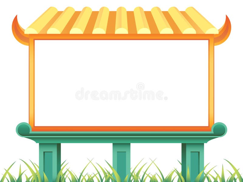 Chinese Sign stock vector. Illustration of blank, drawing - 22668815