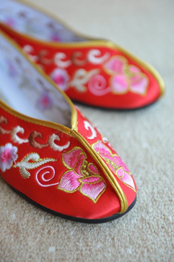 Chinese Slippers stock image. Image of shoes, oriental - 16375403