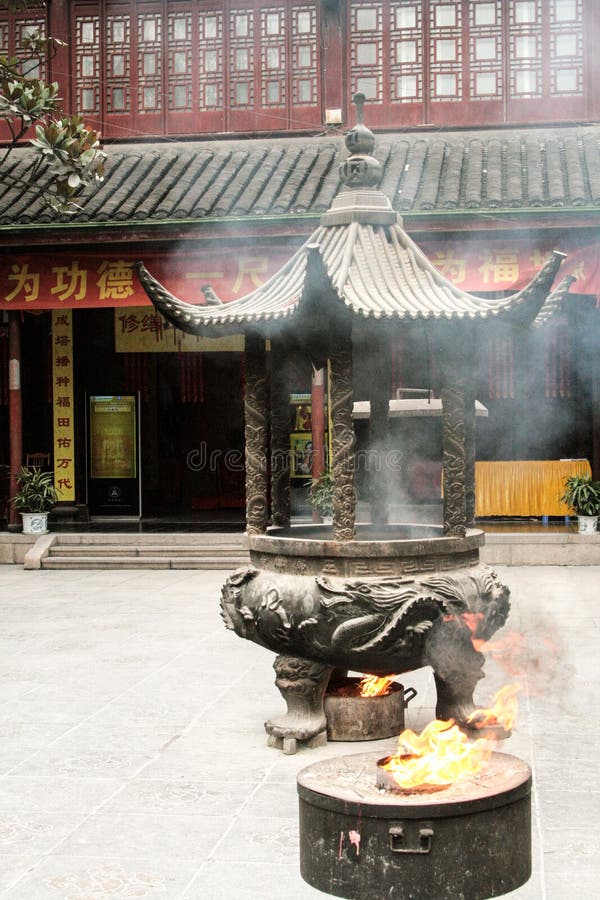 Chinese small temple stock image. Image of architecture - 98452487
