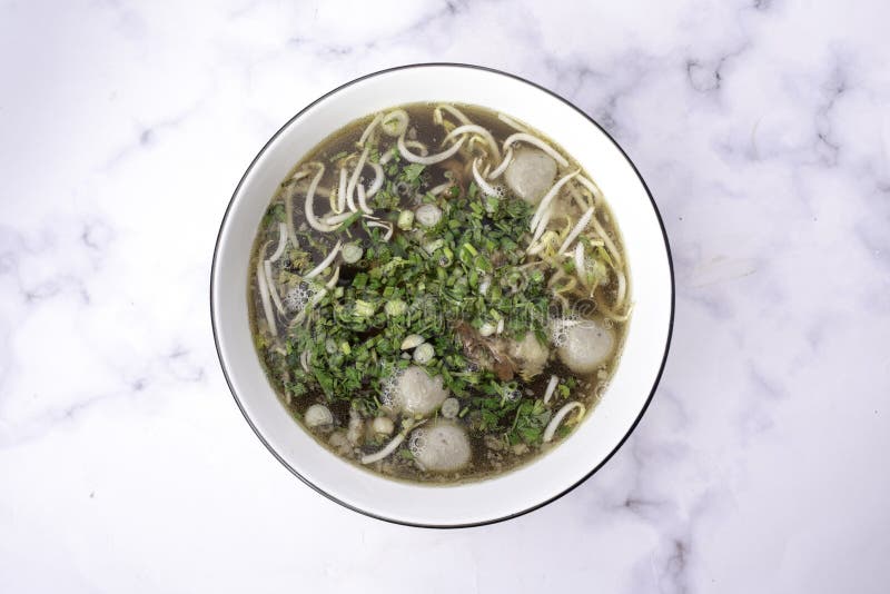 Chinese Soup Beef Kaeng Kaolao Stock Image - Image of breakfast, flower: 255600995