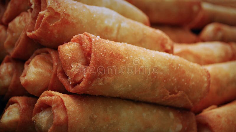 Chinese Spring Rolls stock photo. Image of closeup, deep - 13459540
