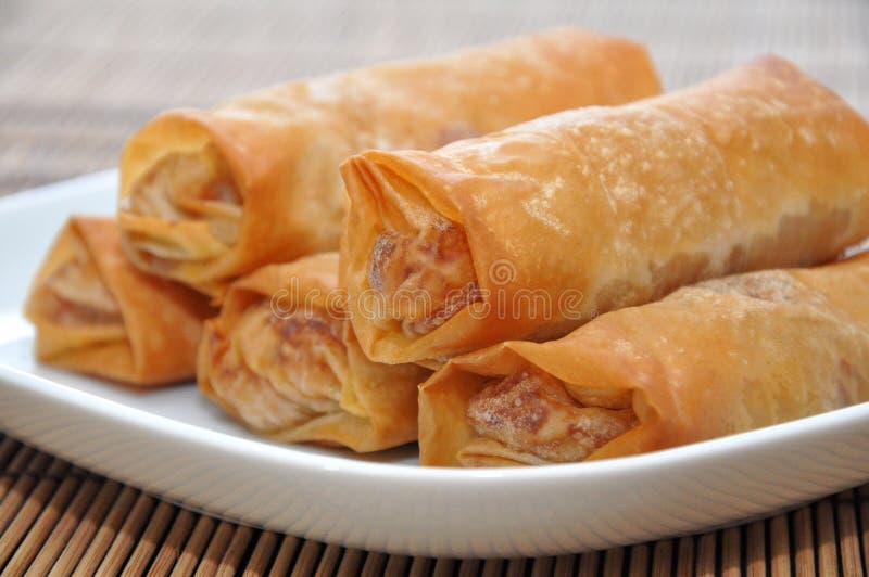 Chinese Spring Rolls stock photo. Image of ethnic, carrots - 28888110