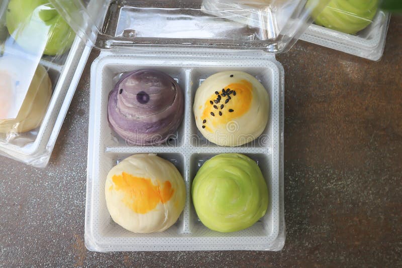 Chinese Spring Rolls, Moon Cake Stock Photo - Image of pastry ...