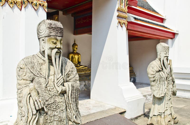 Chinese Statue Human stock photo. Image of phra, sacred - 39397398