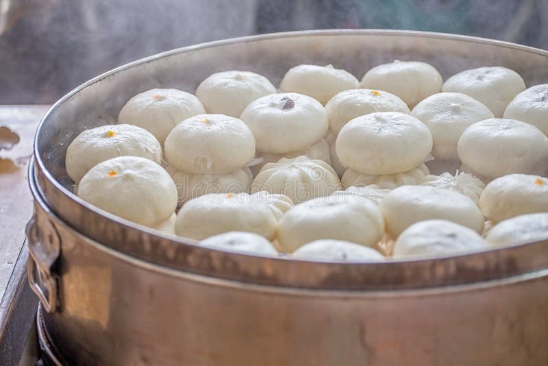 Chinese steamed bread stock photo. Image of bread, asia - 73987618