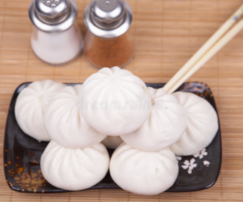 Steamed stuffed bun stock photo. Image of breakfast, asia - 18326834