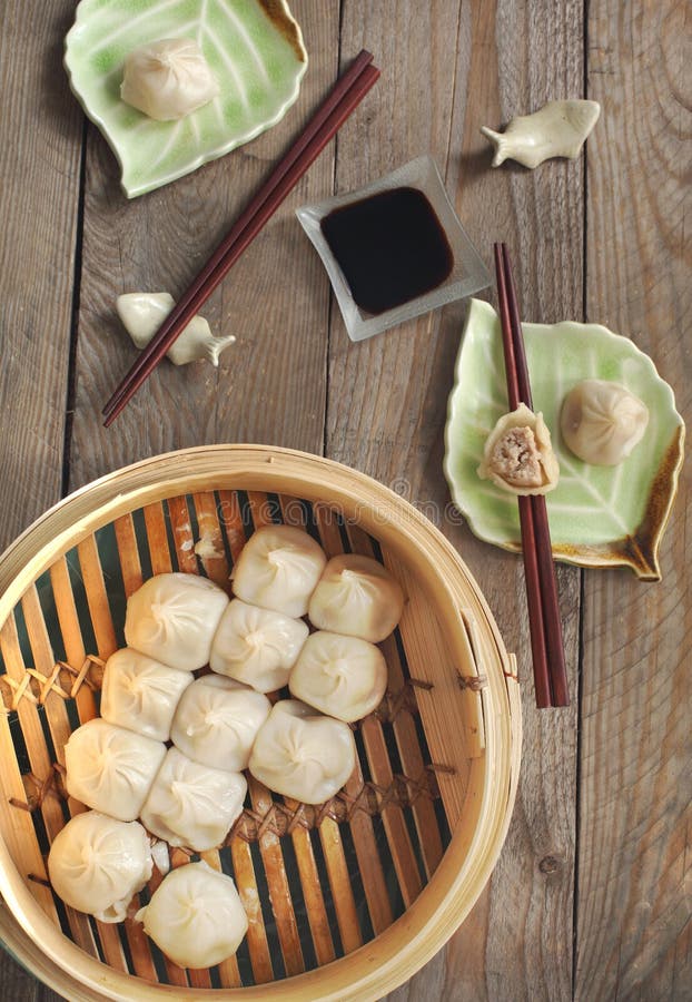 Chinese steamed pork buns stock photo. Image of appetizer - 29430042