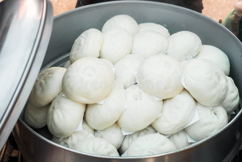 Chinese Steamed Stuff Bun, Dumpling Bun. Stock Photo - Image of neat ...
